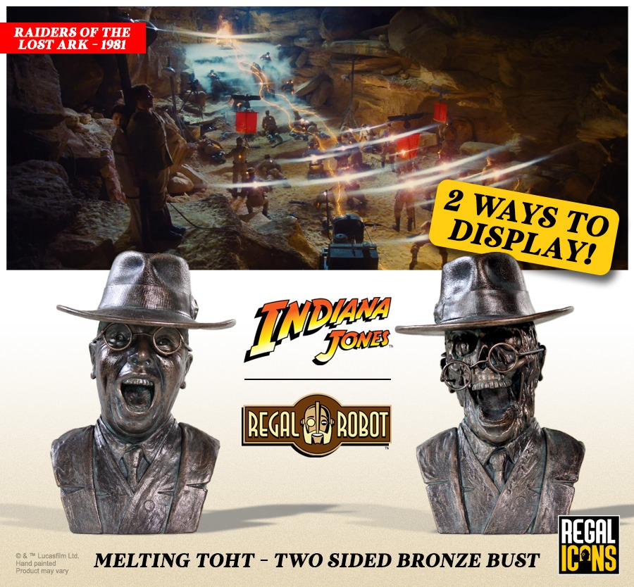 Melting Toht Two-Sided Bust by Regal Robot | Sideshow Collectibles