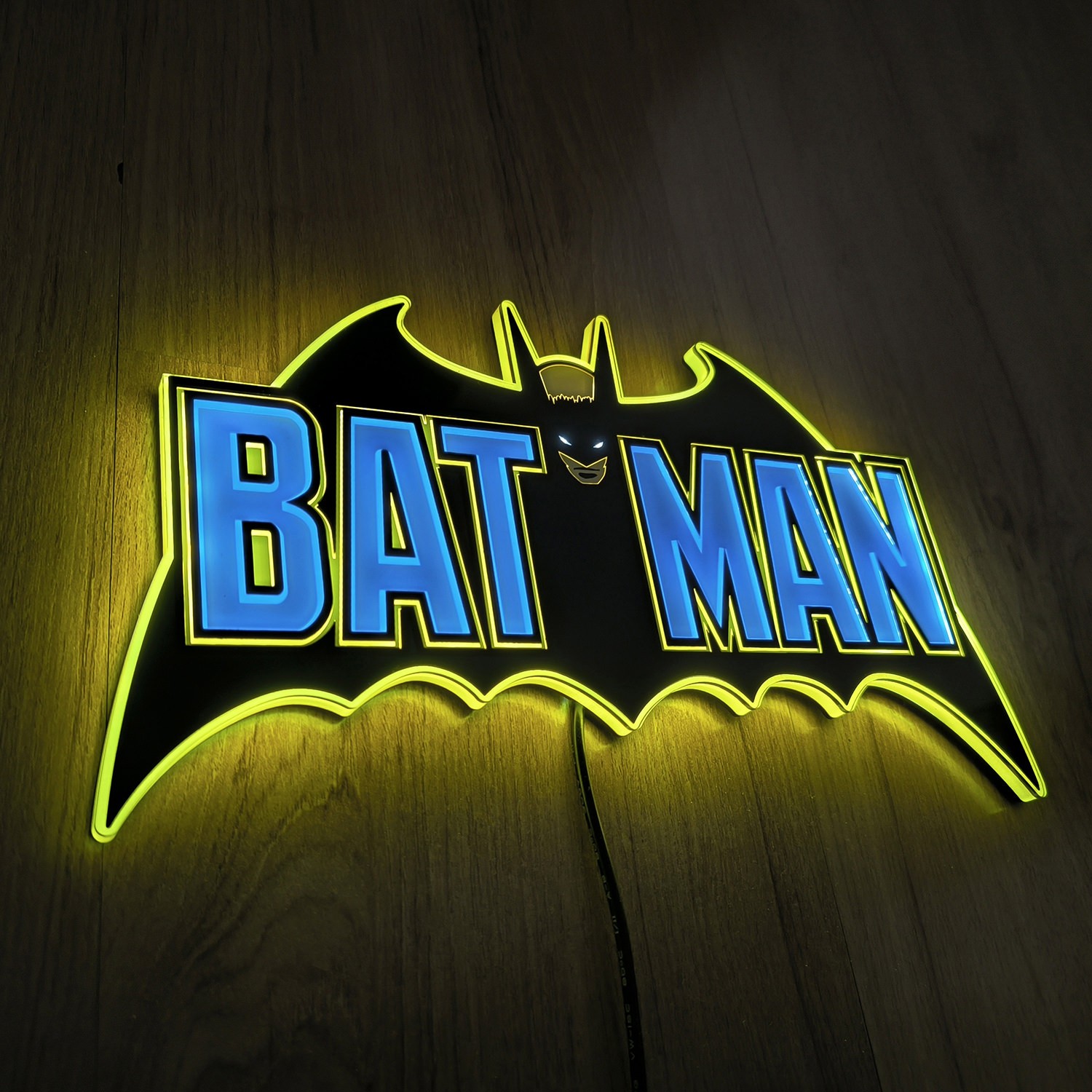Vintage Batman LED Logo Light (Small) Wall Light by Brandlite ...