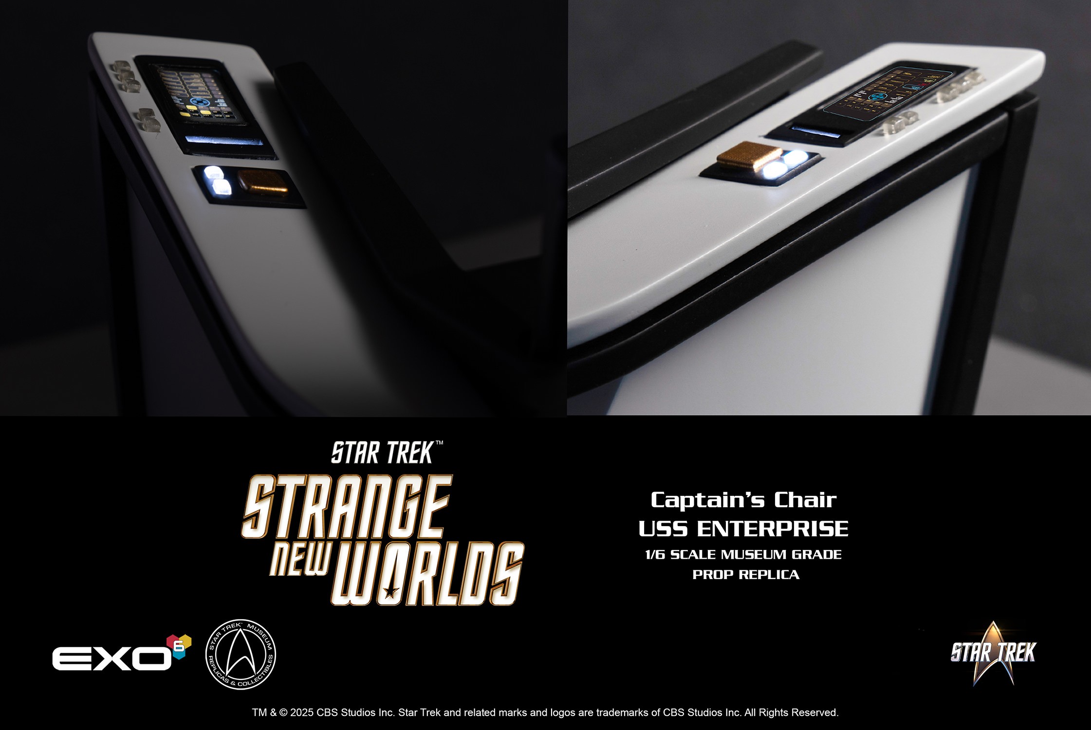 U.S.S. Enterprise Command Chair Prop Replica by EXO-6 Collectibles ...