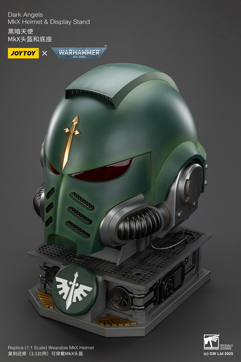 Dark Angels MkX Helmet & Display Stand Prop Replica by JoyToy ...