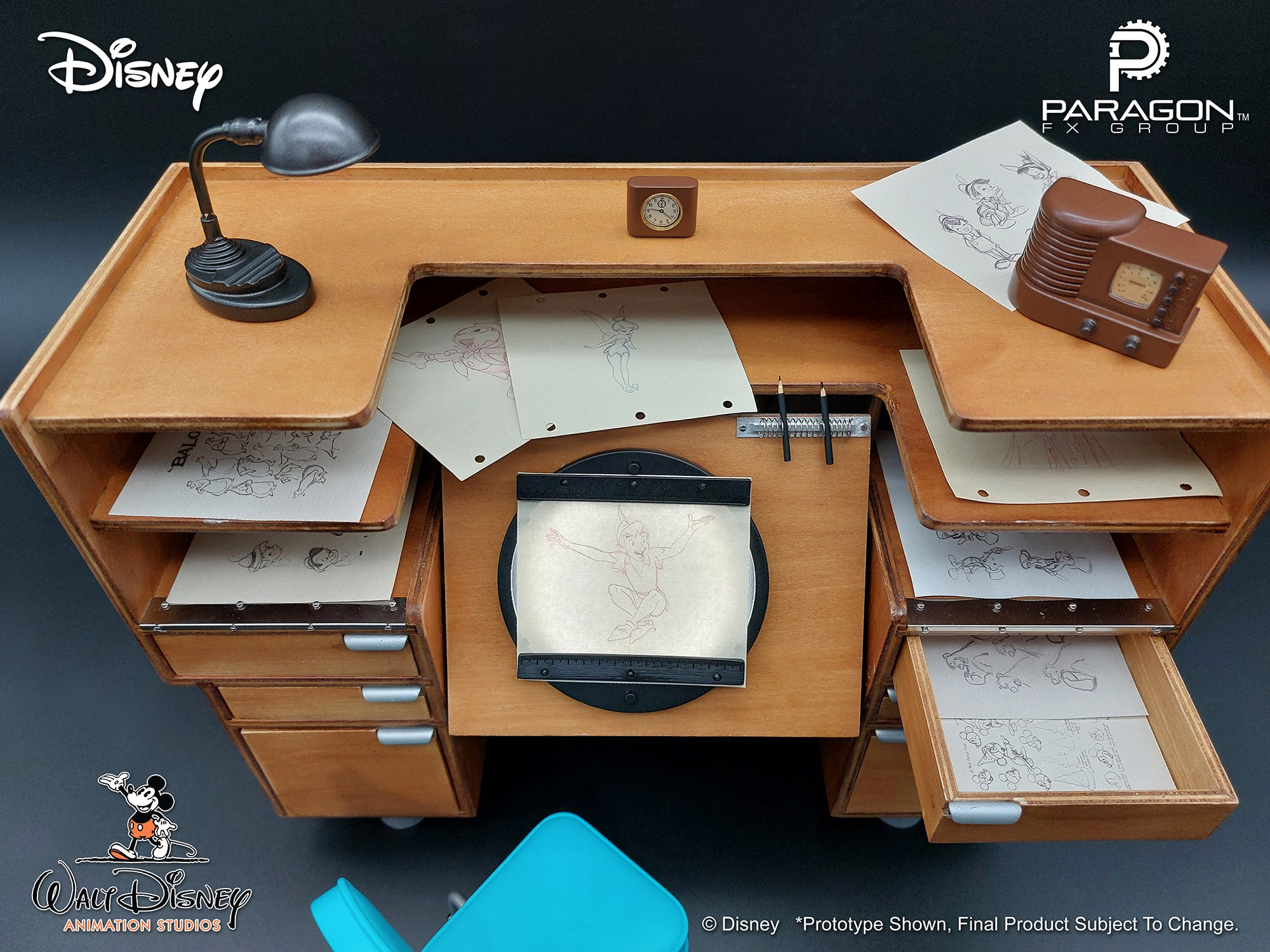 Classic Disney Animation Desk Scaled Replica by Paragon FX Group ...