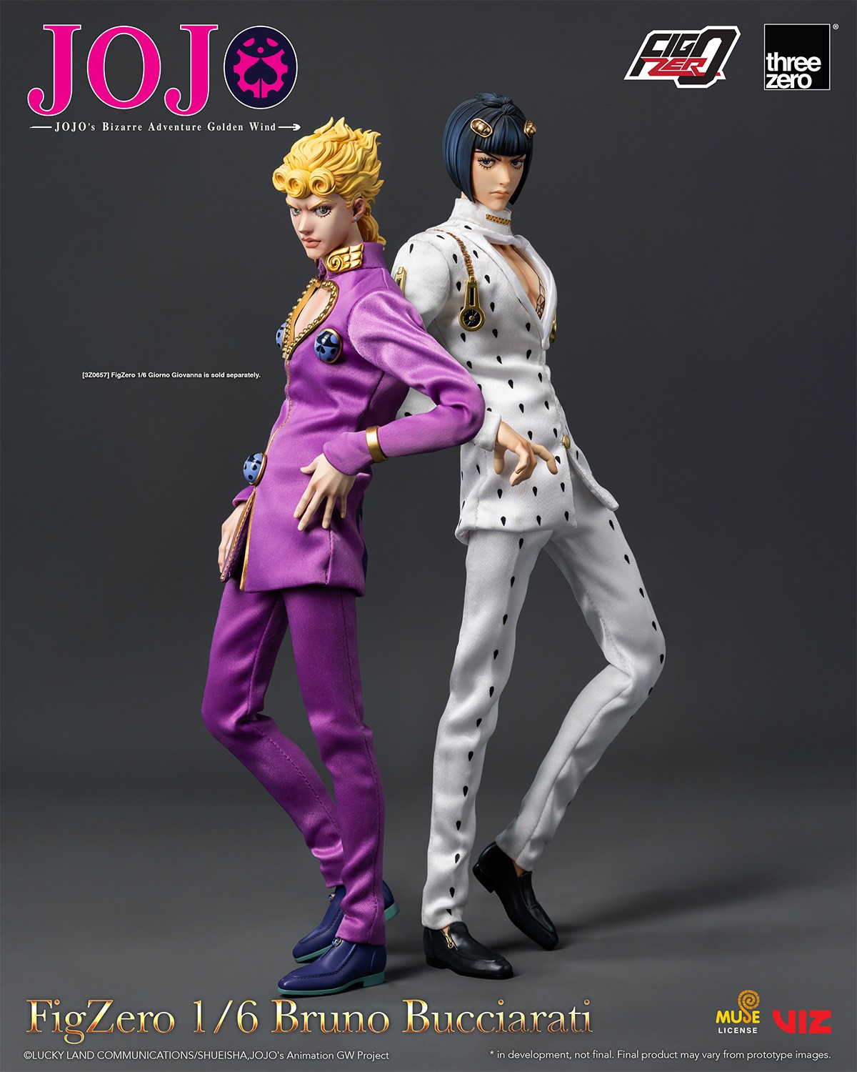 FigZero Bruno Bucciarati Sixth Scale Figure by threezero | Sideshow ...