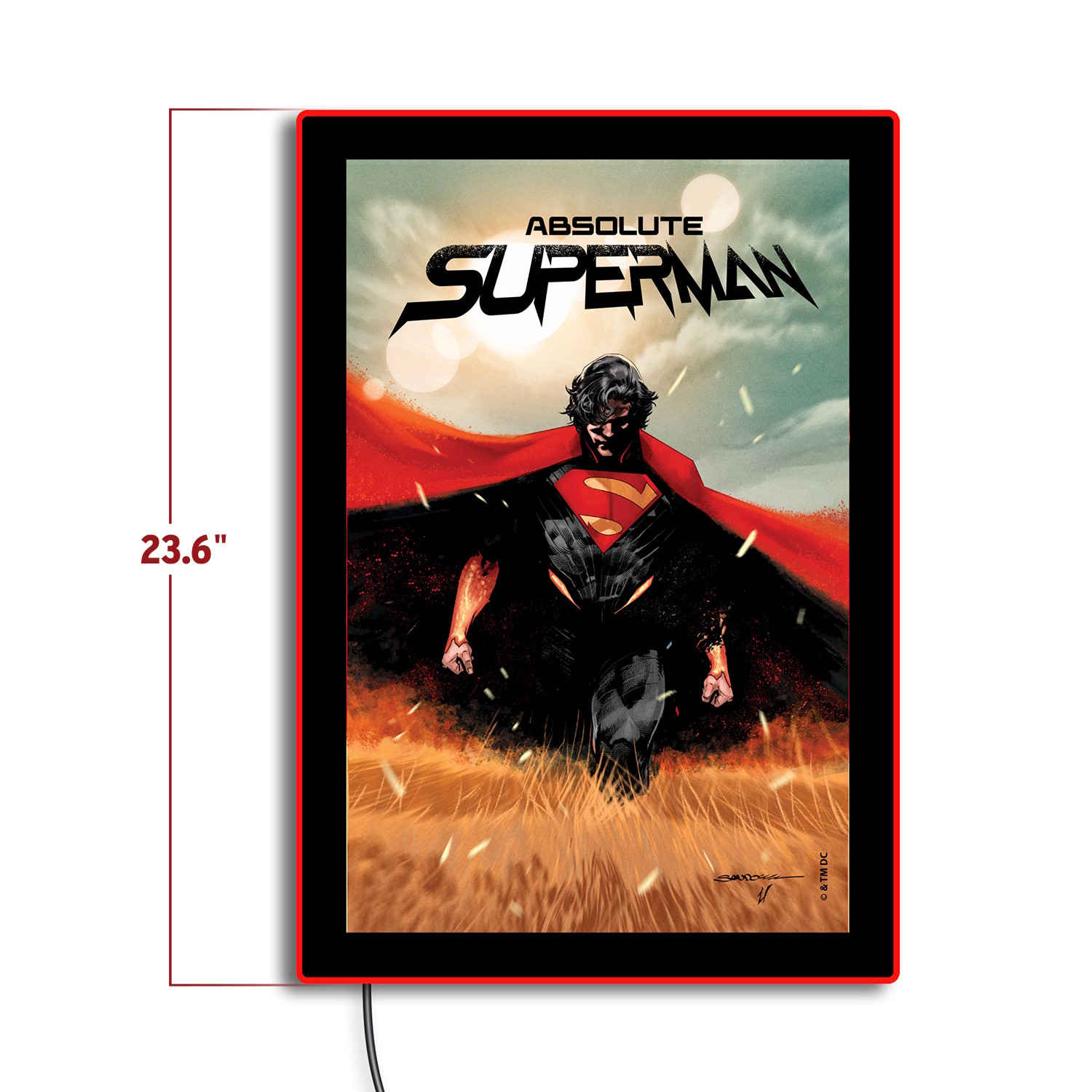 Absolute Superman LED Poster (Large) Wall Light by Brandlite | Sideshow ...