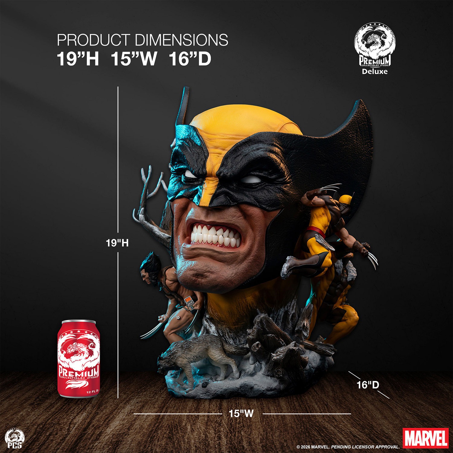Wolverine Fine Art Bust by PCS | Sideshow Collectibles