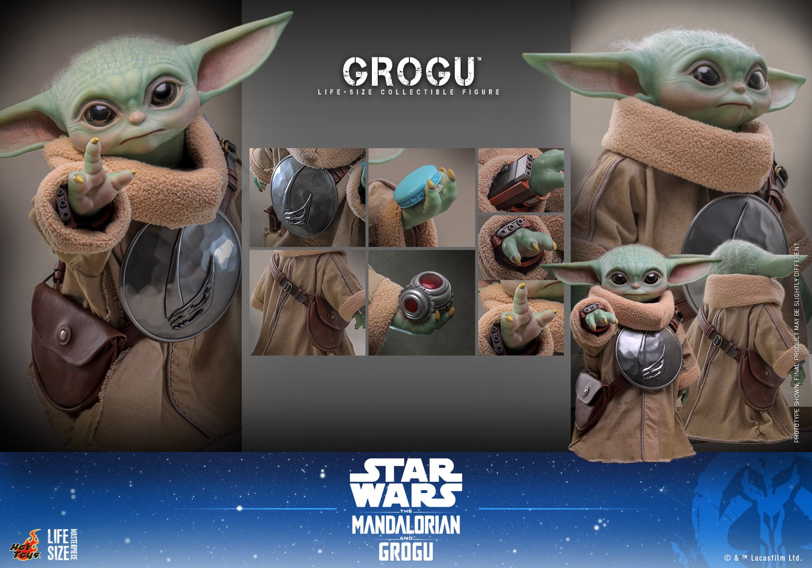 Grogu Life-Size Collectible Figure by Hot Toys | Sideshow Collectibles