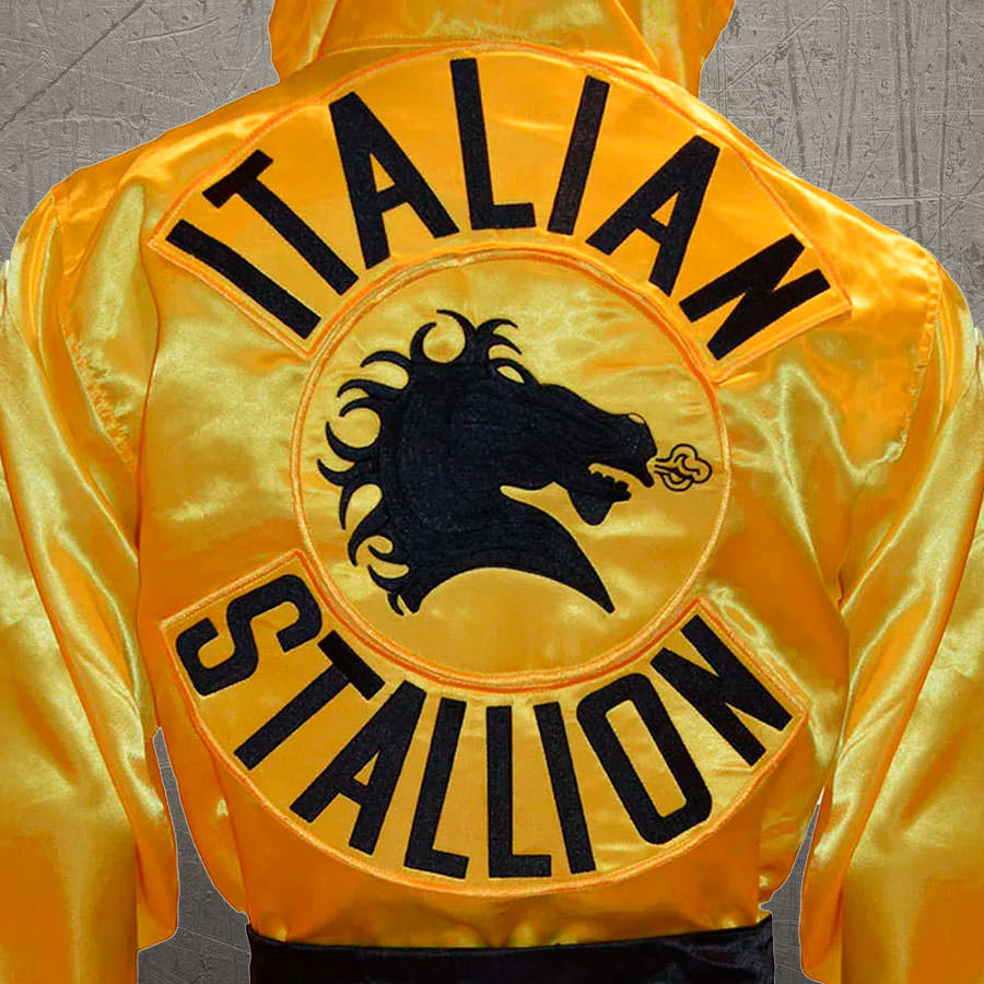 Rocky III Italian Stallion Boxing Robe Prop Replica by Sly Stallone ...