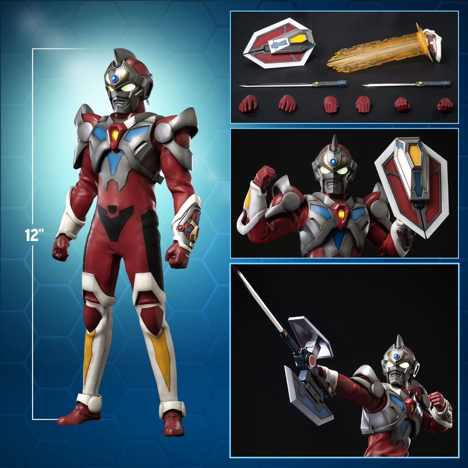Gridman the Hyper Agent (Tokusatsu Color Version) Action Figure by ...