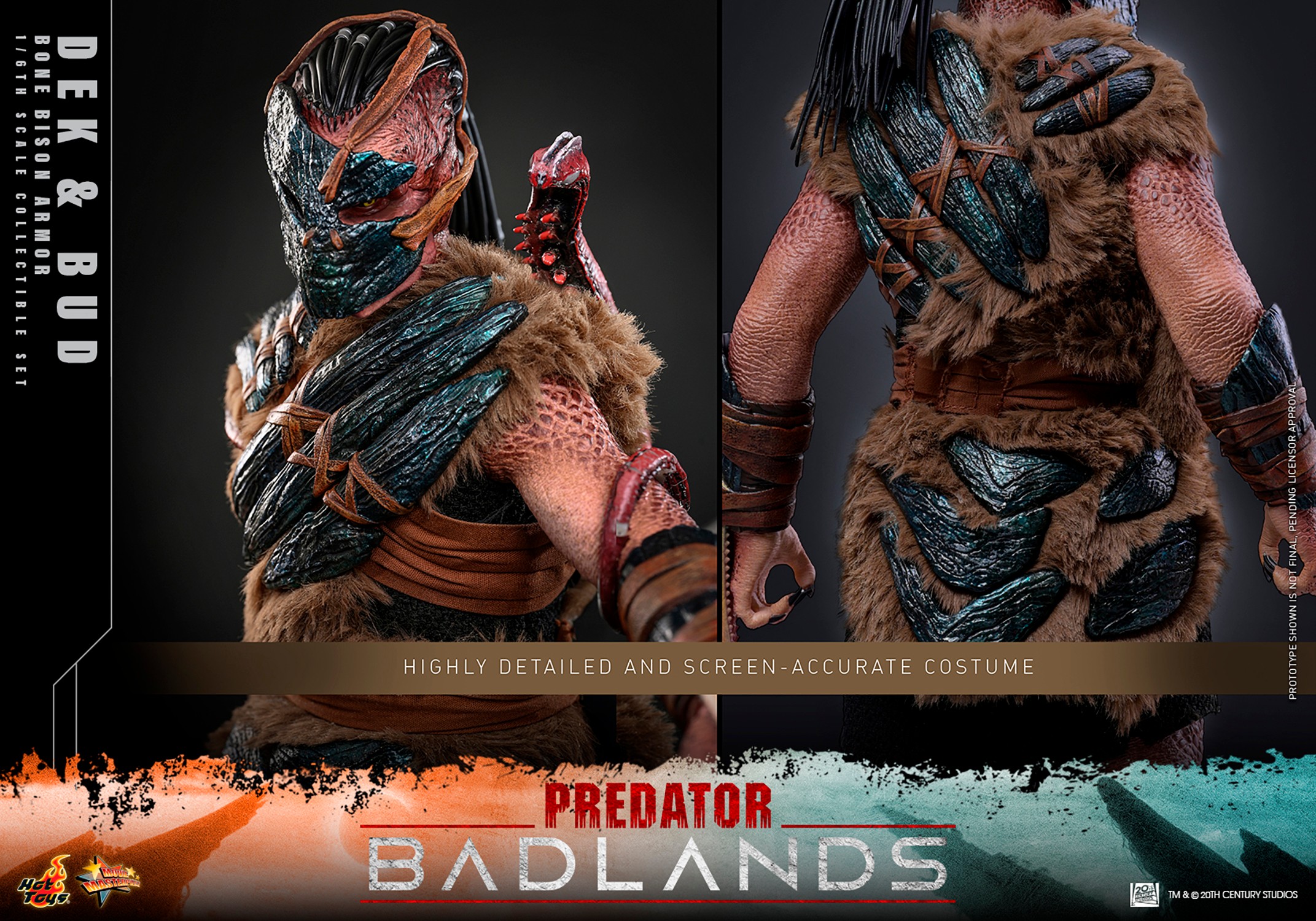 Dek (Bone Bison Armor) and Bud Sixth Scale Figure Set by Hot Toys ...