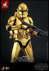 Clone Trooper™ (Gold Chrome Version) Sixth Scale Figure by Hot Toys ...