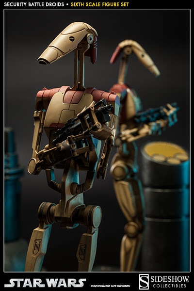 Star Wars Security Battle Droids Sixth Scale Figure by Sides | Sideshow ...