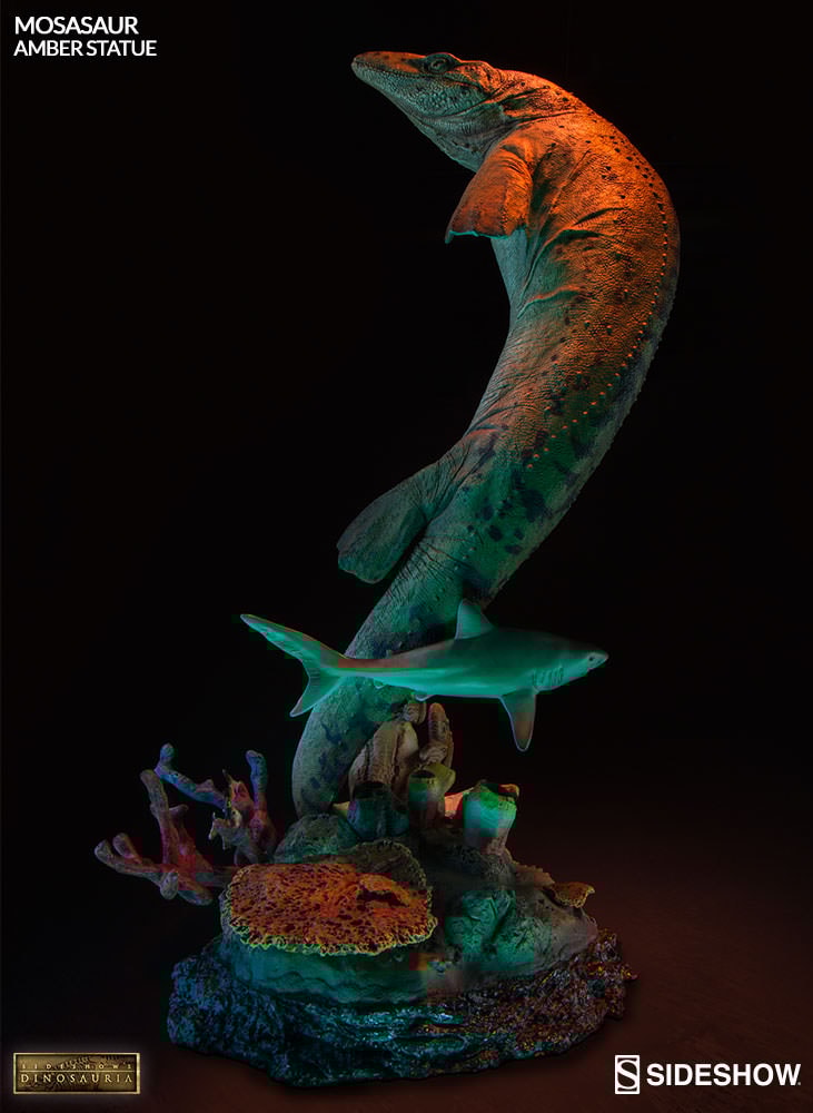 Dinosauria Mosasaur Amber Statue by Sideshow Collectibles | Sideshow ...