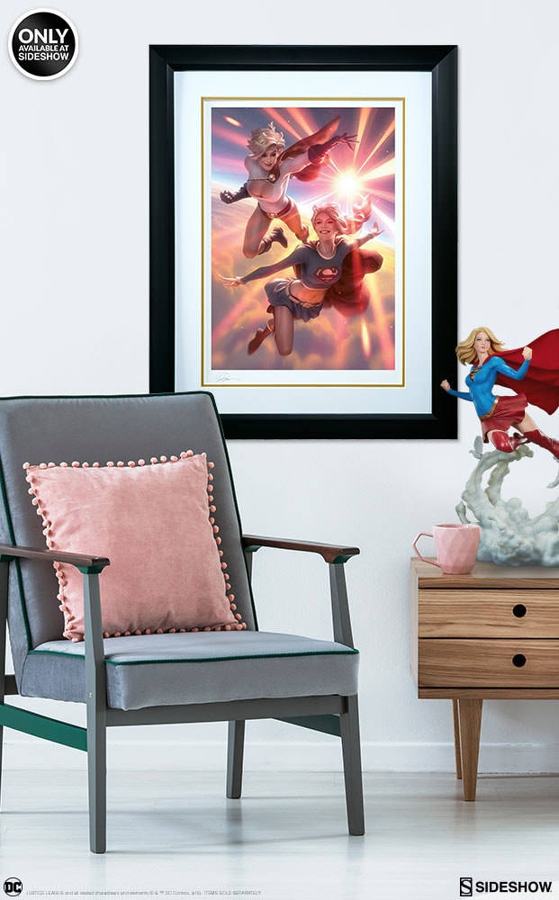 DC Comics Supergirl and Power Girl Art Print by Sideshow Collectibles ...