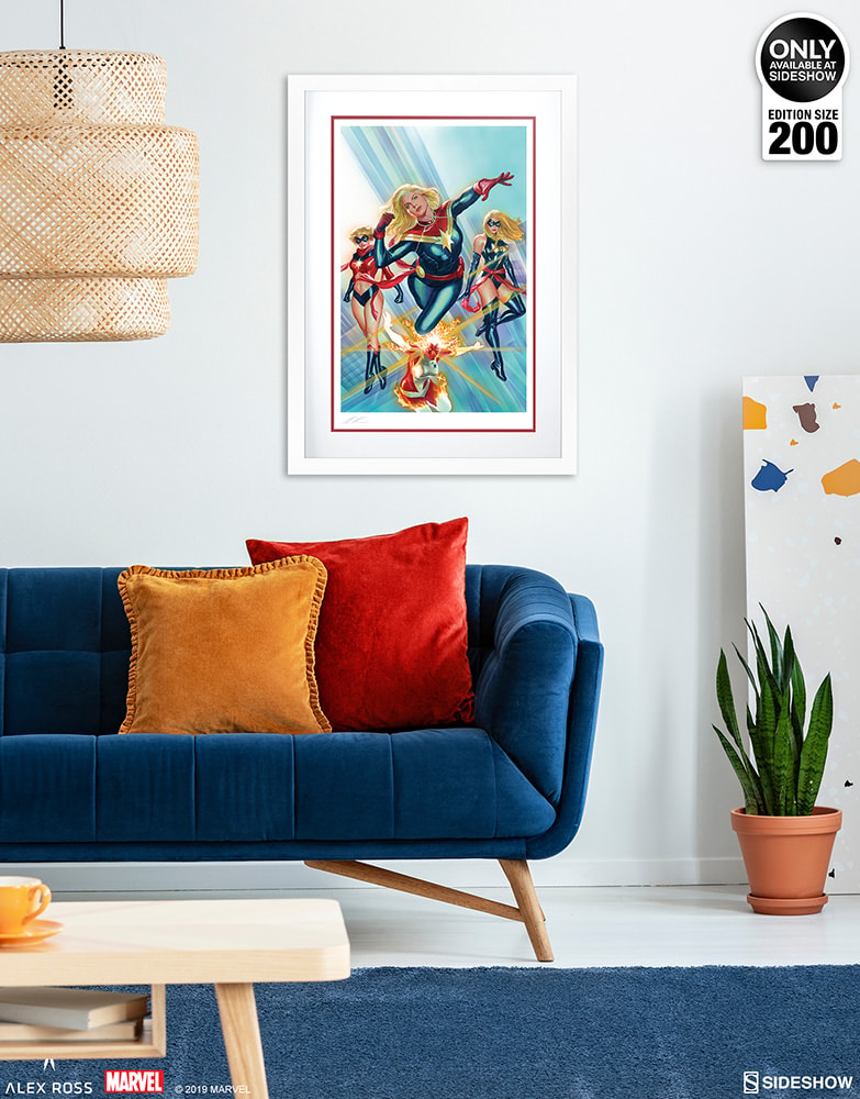 Marvel Captain Marvel #1 Fine Art Lithograph by Alex Ross Art ...