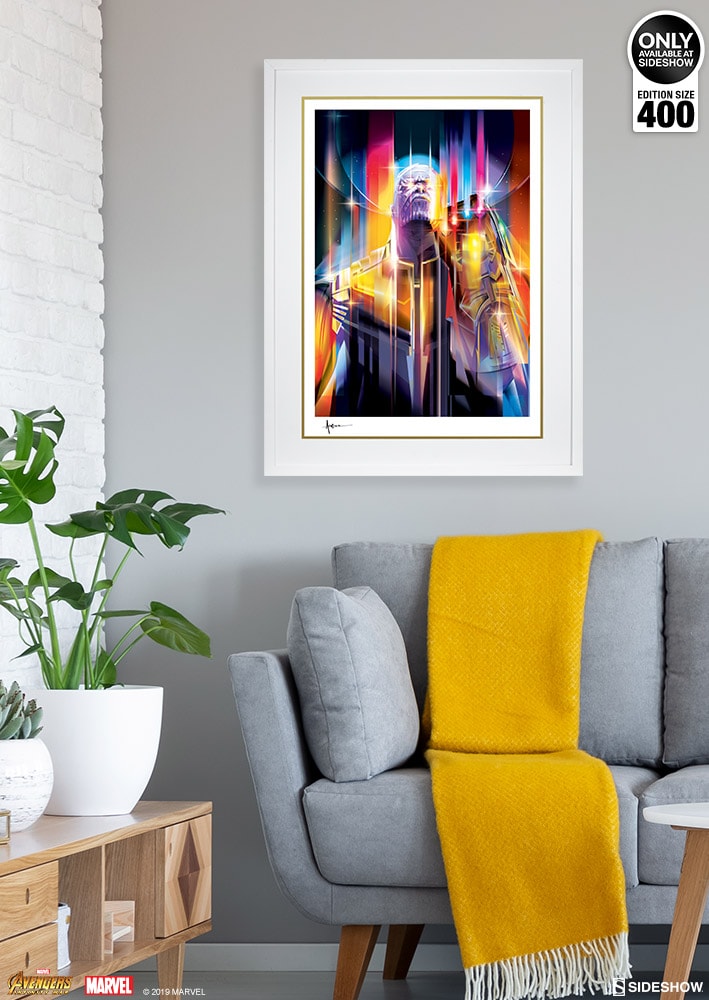 Thanos Infinity War Fine Art Print by Orlando Arocena | Sideshow ...