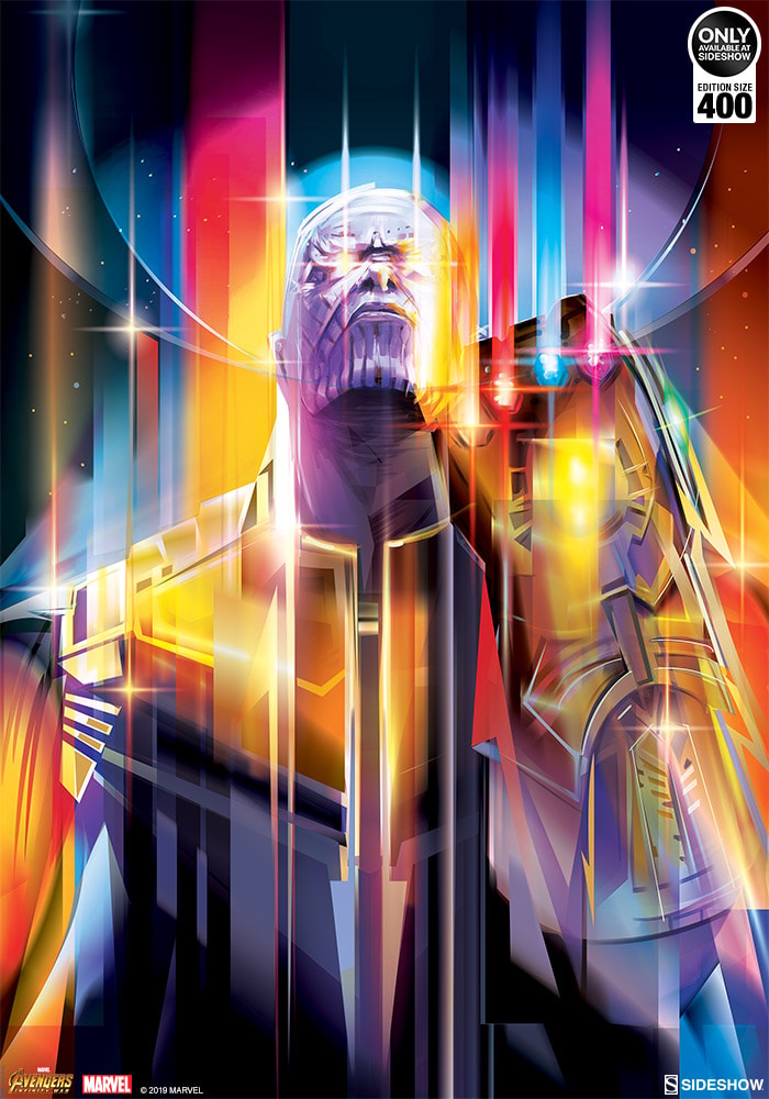 Thanos Infinity War Fine Art Print by Orlando Arocena | Sideshow ...