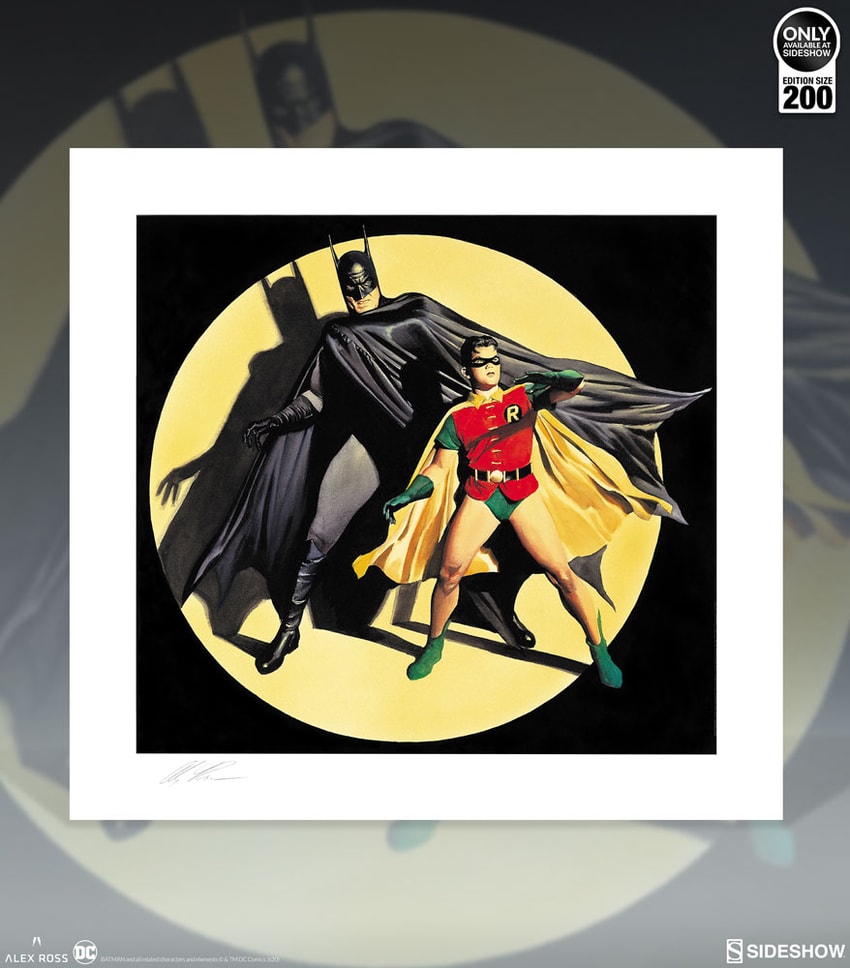 The Dynamic Duo Fine Art Lithograph by Alex Ross | Sideshow Collectibles