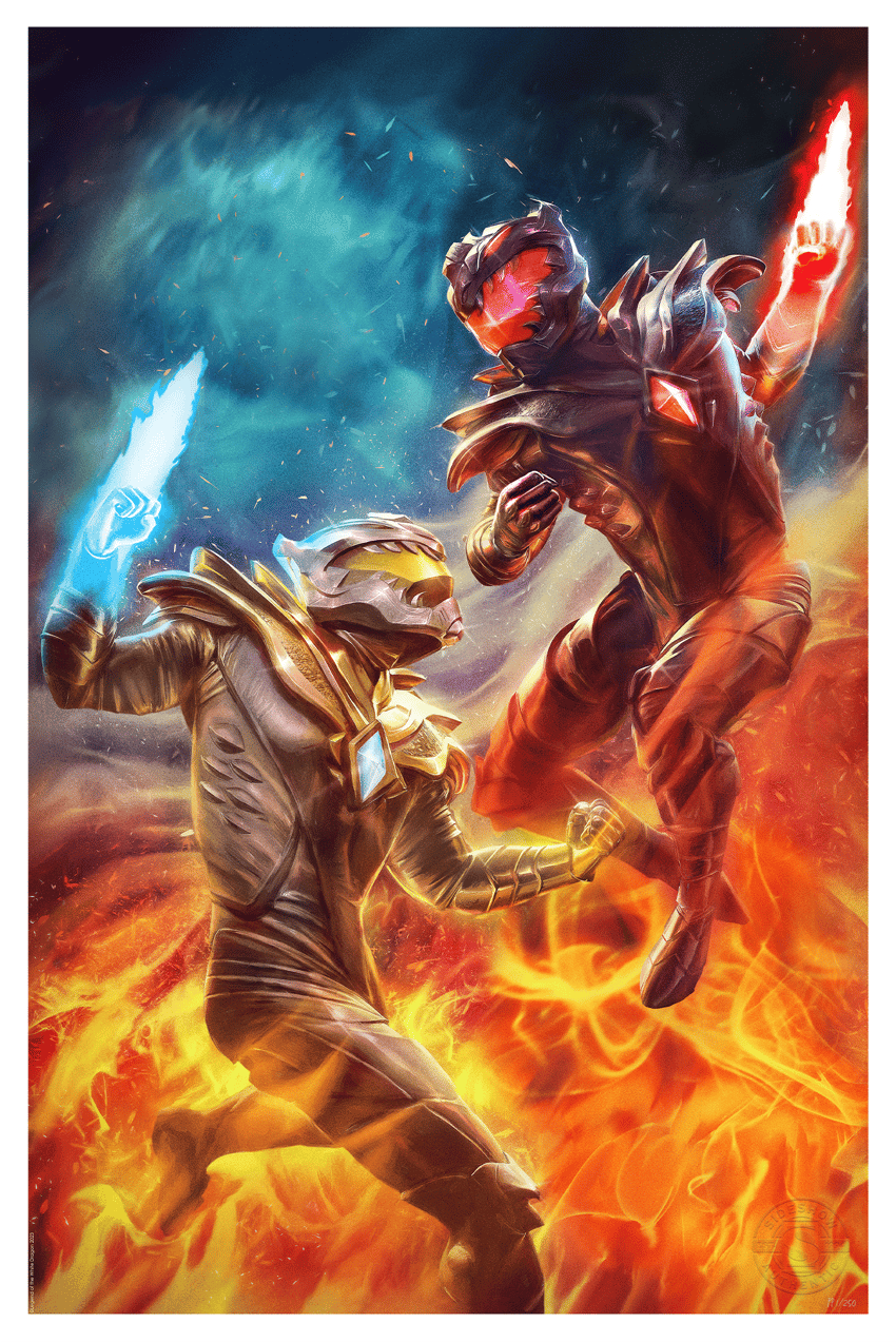 Legend of the White Dragon: White Dragon vs Dragon Prime Fine Art Print ...