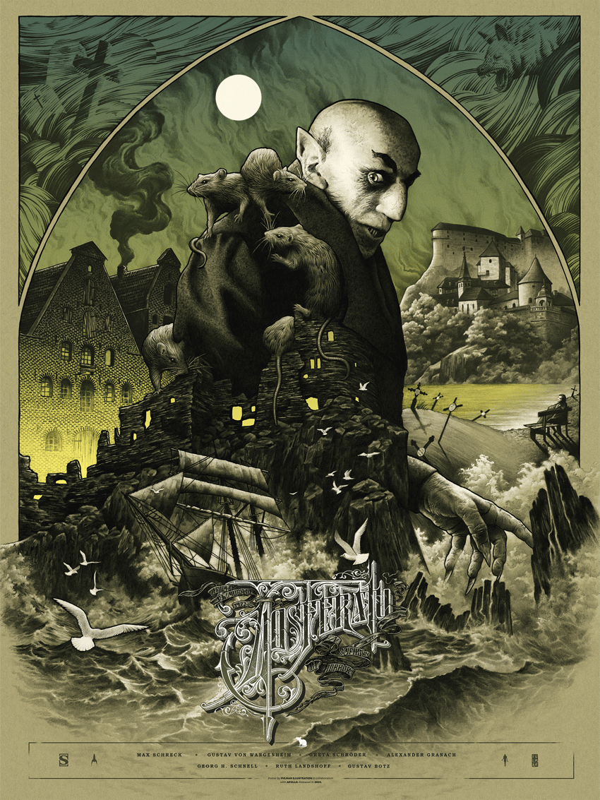 Nosferatu Art Religious Horror Icon Nosferatu: Count Orlok 5"x7"