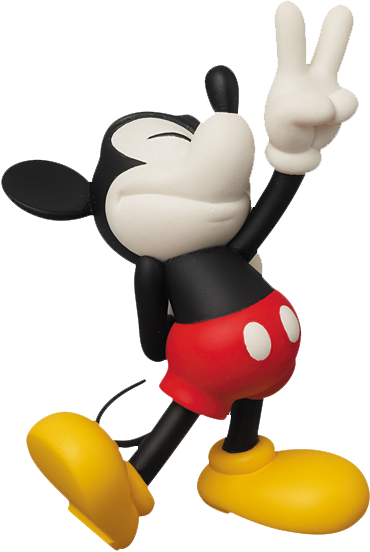 Disney Peace Sign Mickey Vinyl Collectible by Medicom Toy | Sideshow ...