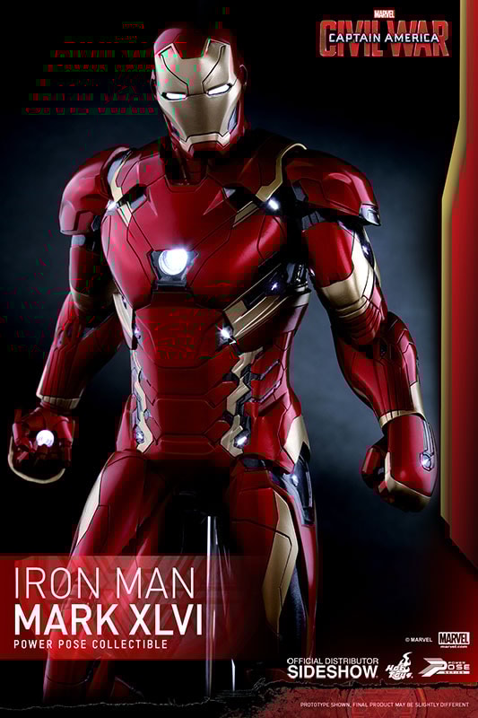 Marvel Iron Man Mark XLVI Sixth Scale Figure by Hot Toys | Sideshow ...