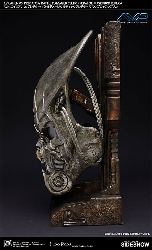 Alien VS Predator Battle Damaged Celtic Predator Mask Prop R | Sideshow ...