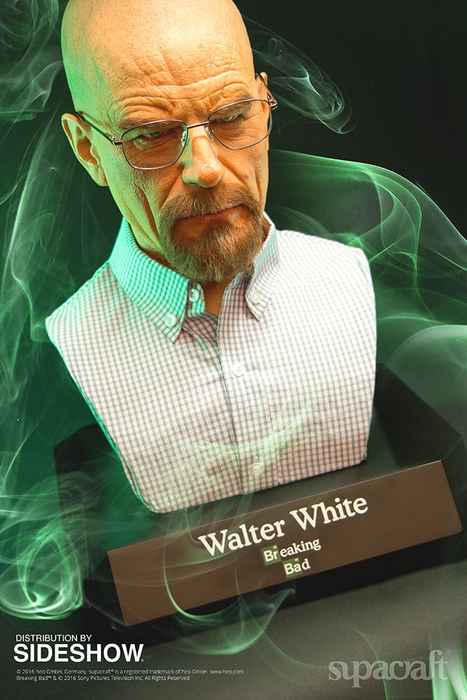 Breaking Bad Walter White Life-Size Bust by Supacraft | Sideshow ...