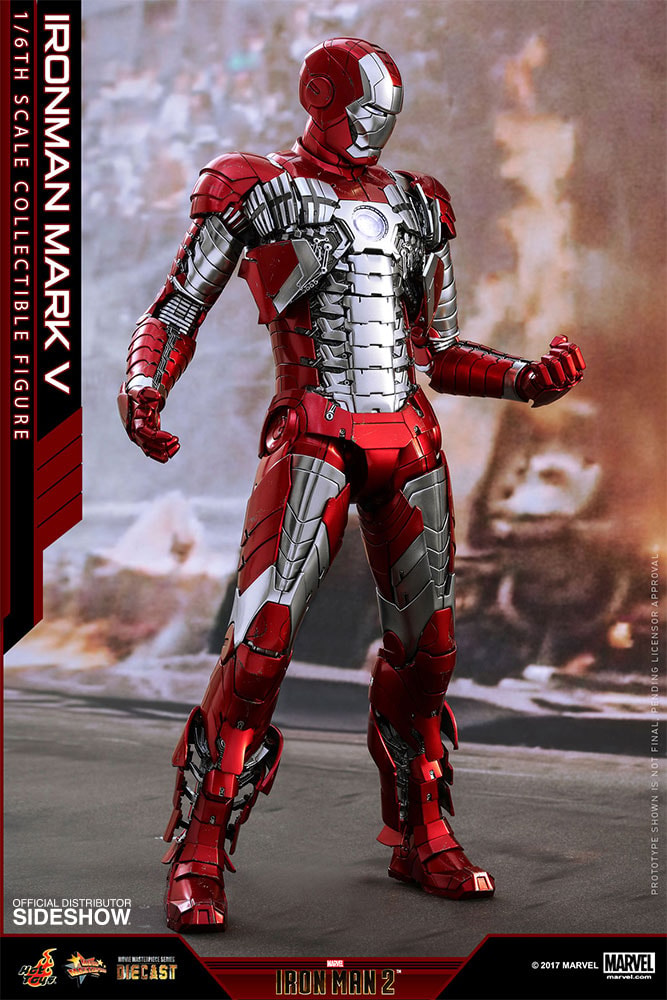 Marvel Iron Man Mark V Sixth Scale Figure by Hot Toys | Sideshow ...