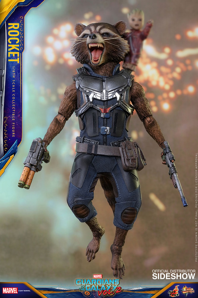 Marvel Rocket Sixth Scale Figure by Hot Toys | Sideshow Collectibles