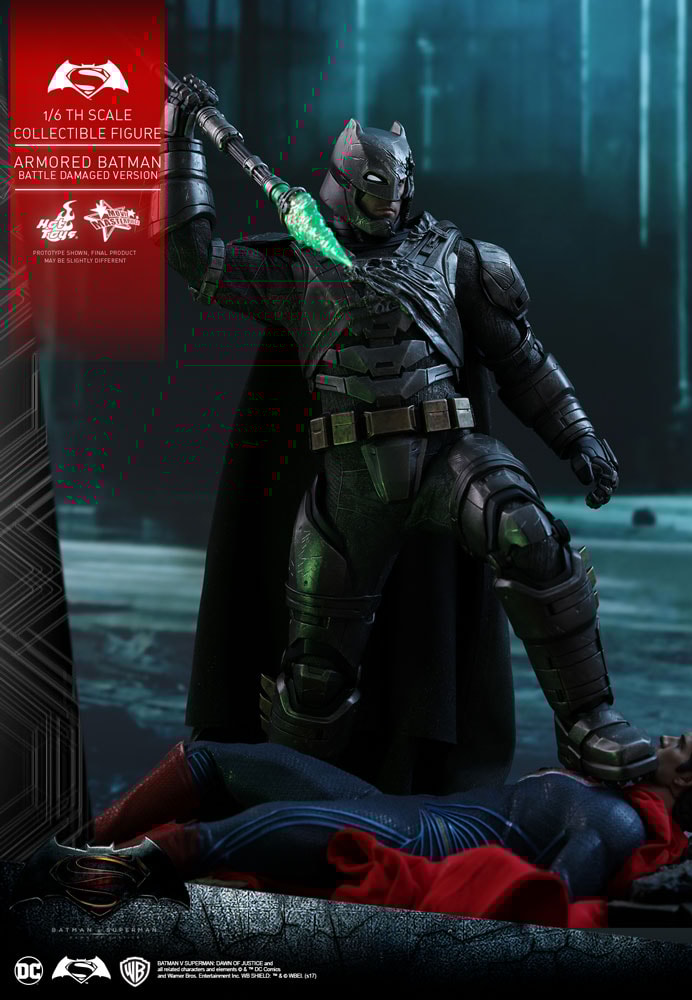 Armored Batman Battle Damaged by Hot Toys | Sideshow Collectibles