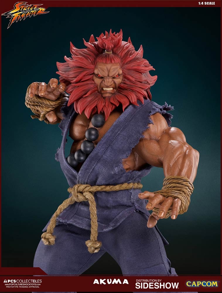Street Fighter Akuma Statue by Pop Culture Shock | Sideshow Collectibles