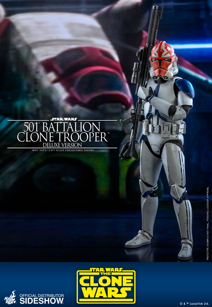 501st Battalion Clone Trooper Sixth Scale Figure by Hot Toys | Sideshow ...