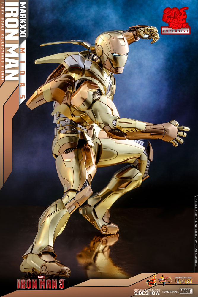 Iron Man Mark XXI (Midas) Sixth Scale Collectible Figure by Hot Toys ...