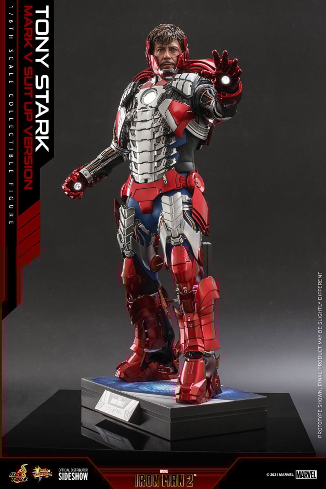 Tony Stark (Mark V Suit up Version) Sixth Scale Collectible Figure by ...