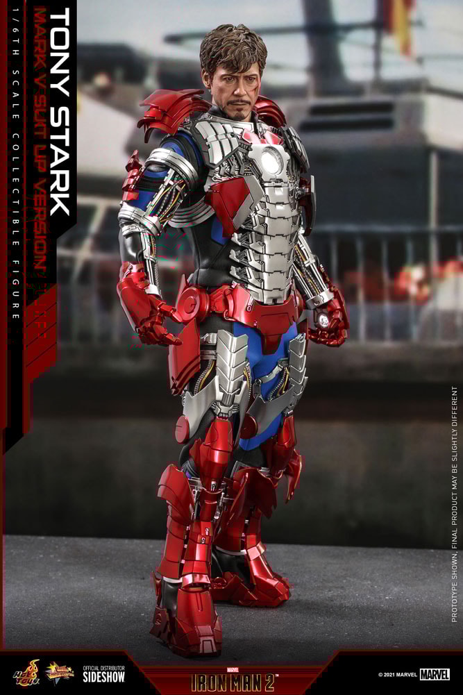 Tony Stark (Mark V Suit up Version) Sixth Scale Collectible Figure by ...
