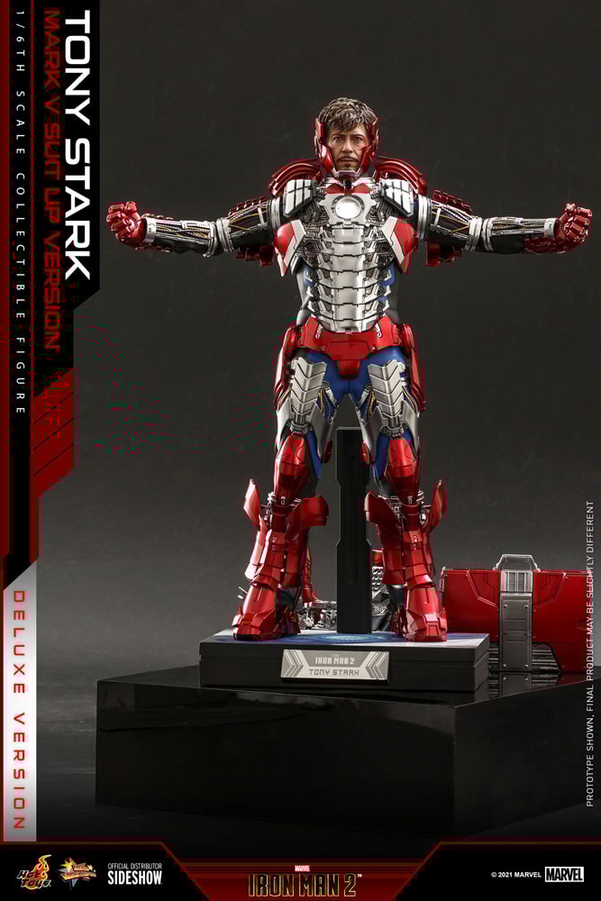 Tony Stark (Mark V Suit up Version) Sixth Scale Collectible Figure by ...