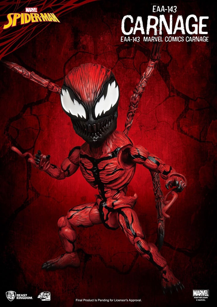 Carnage Egg Attack Action Figure | Sideshow Collectibles