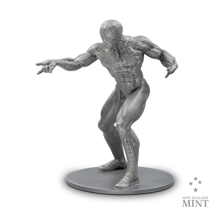 Spider-Man Silver Miniature by New Zealand Mint | Sideshow Collectibles