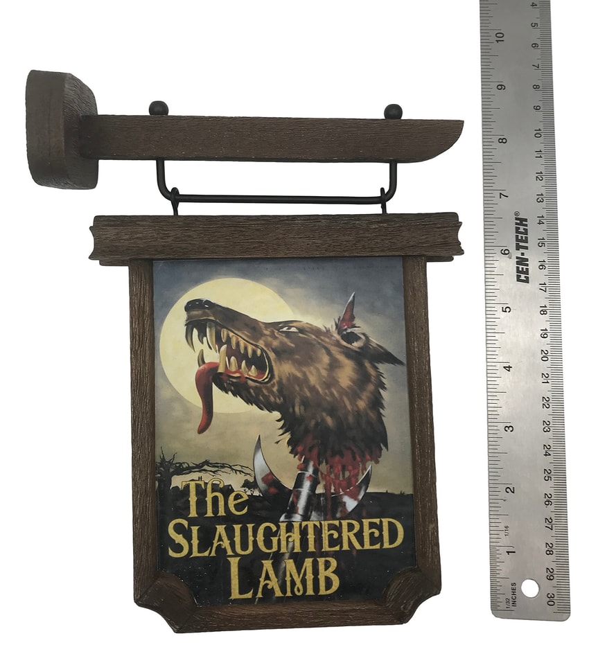 The Slaughtered Lamb Pub Sign Scaled Replica by Factory Entertainment ...