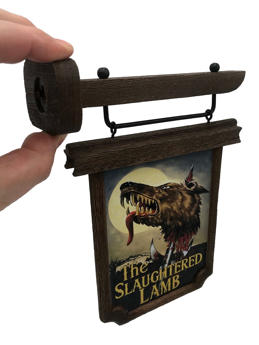 The Slaughtered Lamb Pub Sign Scaled Replica by Factory Entertainment ...