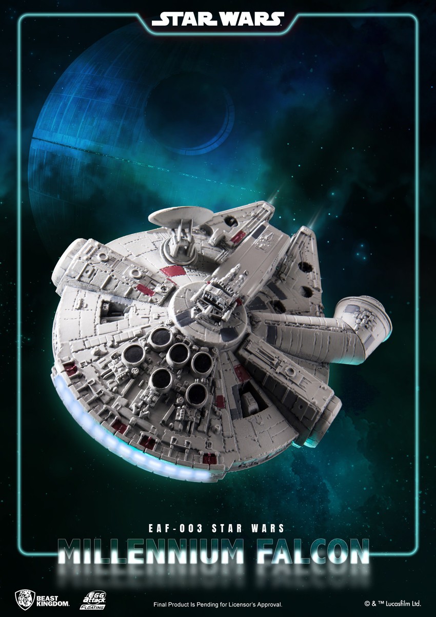 Millennium Falcon Floating Maglev (Electroplated Metallic Colors ...