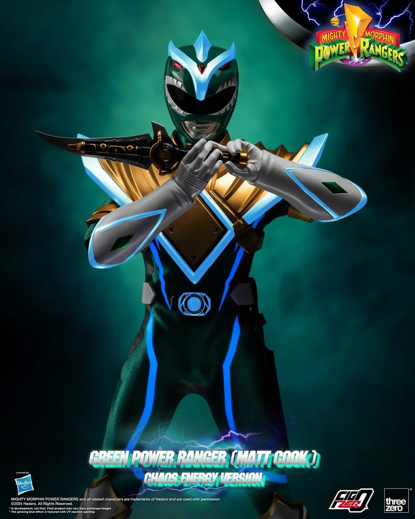 Green Power Ranger (Matt Cook) Chaos Energy Version Sixth Scale Figure ...