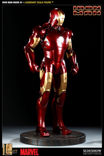 Marvel Iron Man Mark III Legendary Scale(TM) Figure by Sides | Sideshow ...