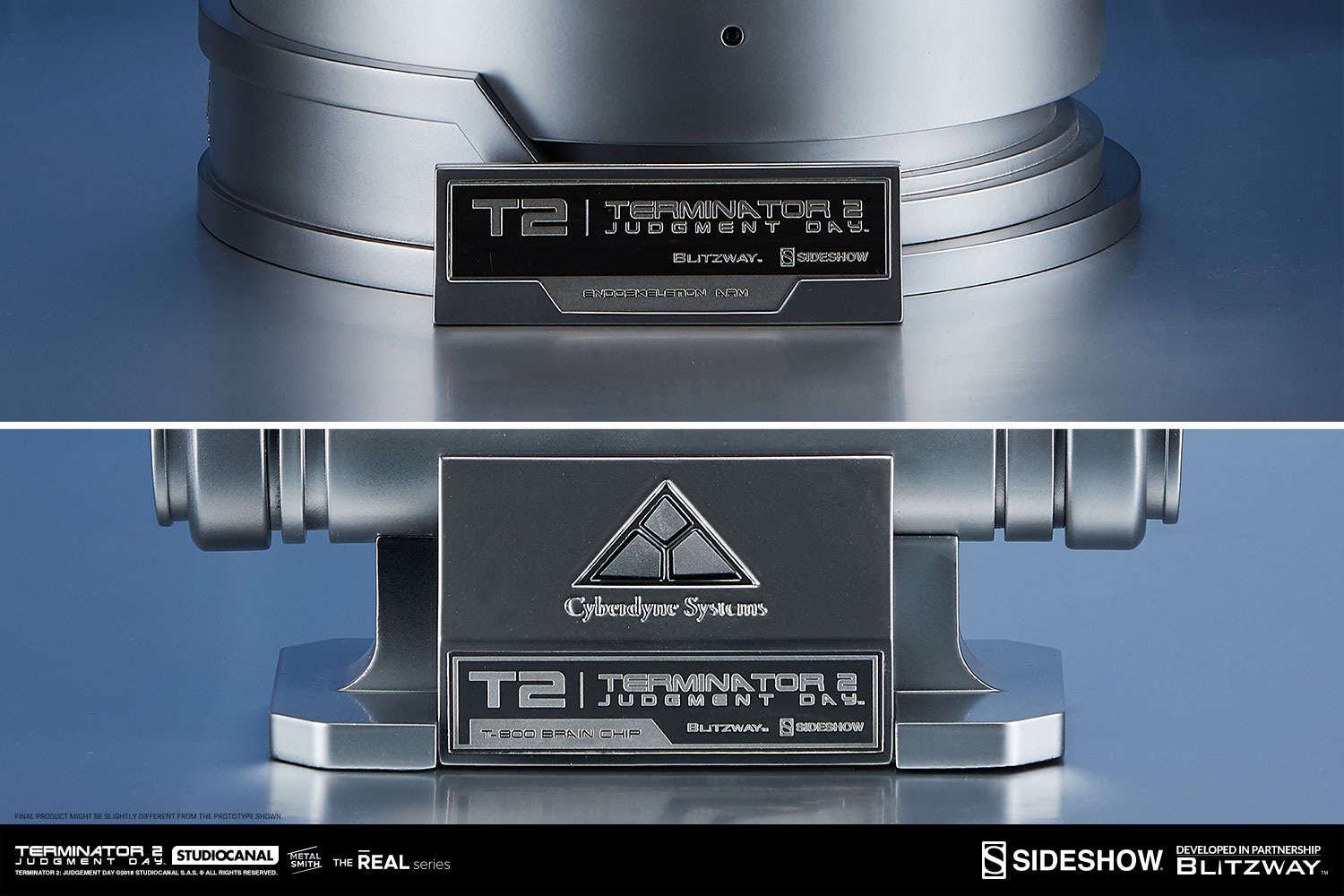 T-800 Endoskeleton Terminator Arm & Brain Chip | Sideshow Collectibles