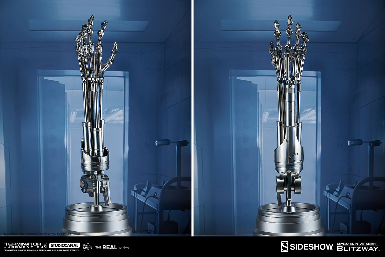 T-800 Endoskeleton Terminator Arm & Brain Chip | Sideshow Collectibles