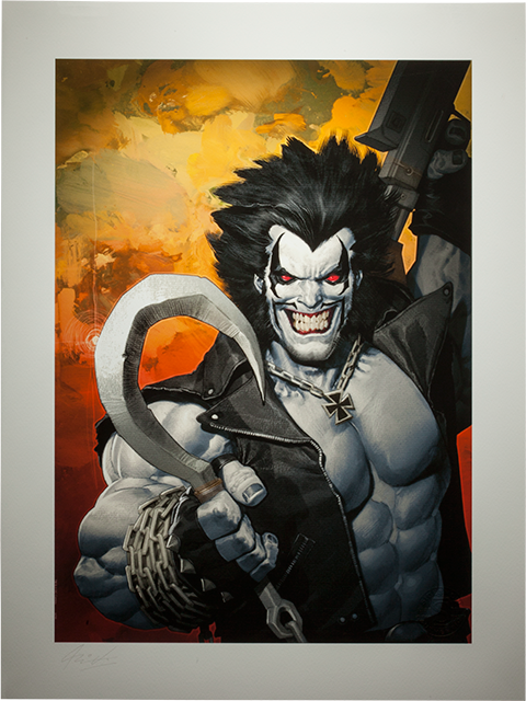 DC Comics Lobo Premium Art Print by Sideshow Collectibles | Sideshow ...
