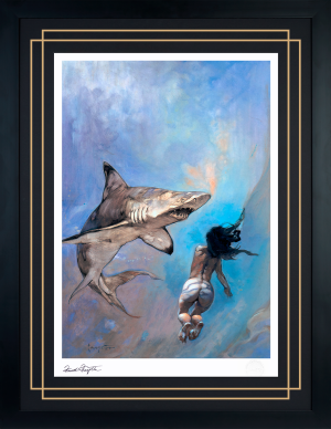 A Requiem for Sharks Fine Art Print by Frank Frazetta | Sideshow Collectibles