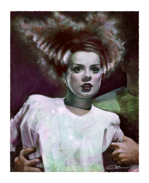 The Bride of Frankenstein Fine Art Print by Olivia De Berardinis ...