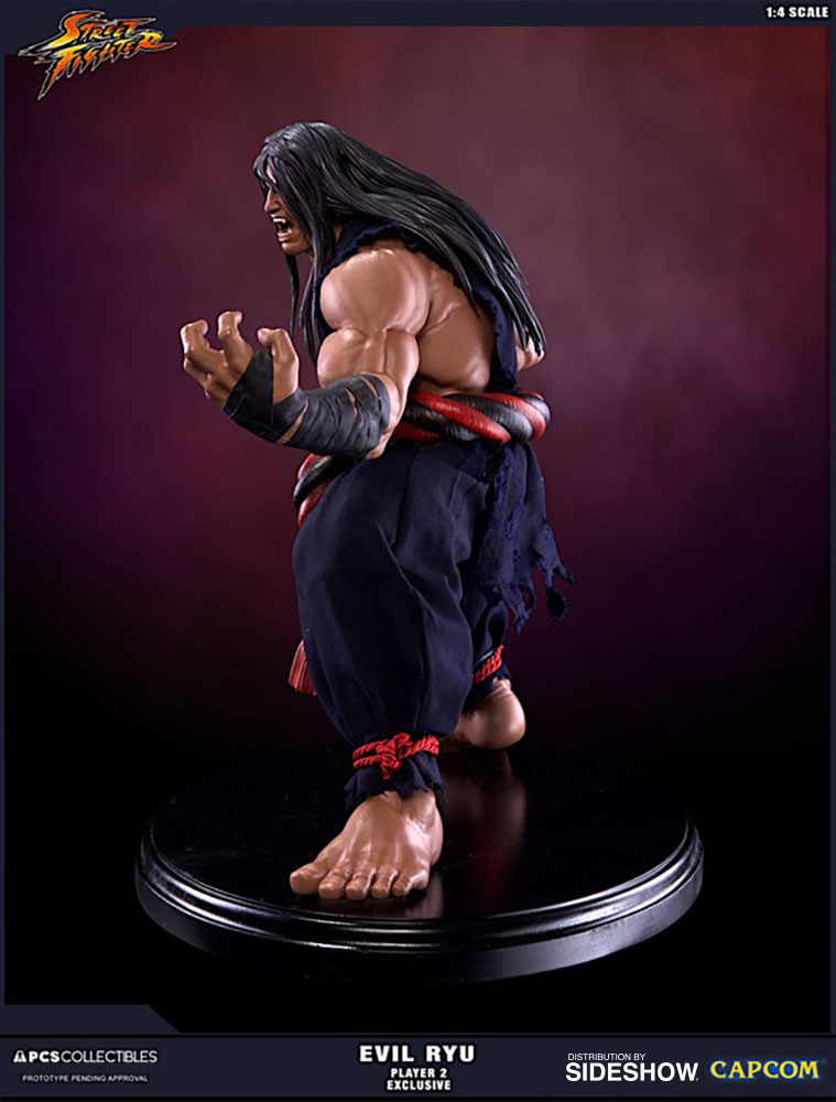 Street Fighter Evil Ryu Dark Hado Statue by Pop Culture Shoc | Sideshow ...