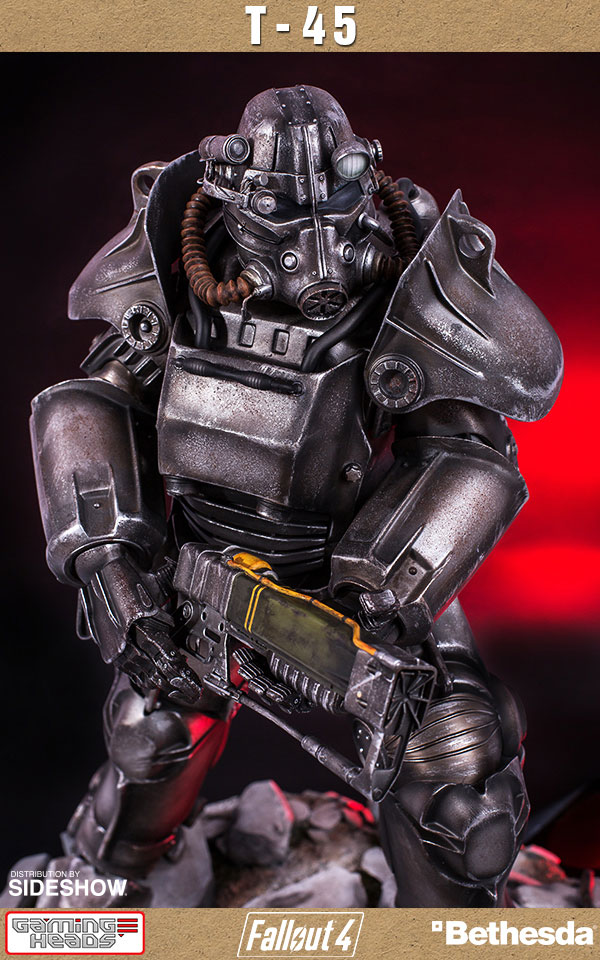 Fallout 4 T-45 Power Armor Statue by Gaming Heads | Sideshow Collectibles