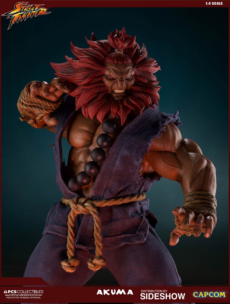 Street Fighter Akuma Statue by Pop Culture Shock | Sideshow Collectibles